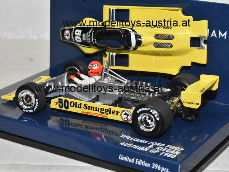 Williams FW07 Ford 1980 Rupert KEEGAN Österreich GP Zeltweg 1:43 ...